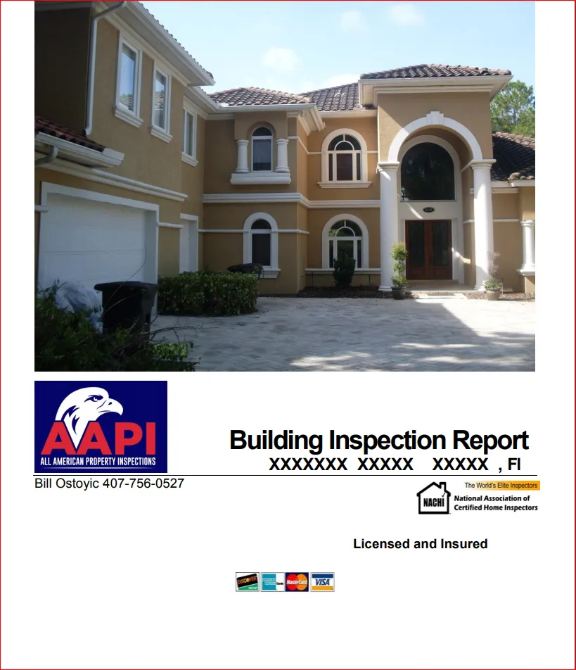 Home Inspection Report Sample Orlando, FL - AAPI